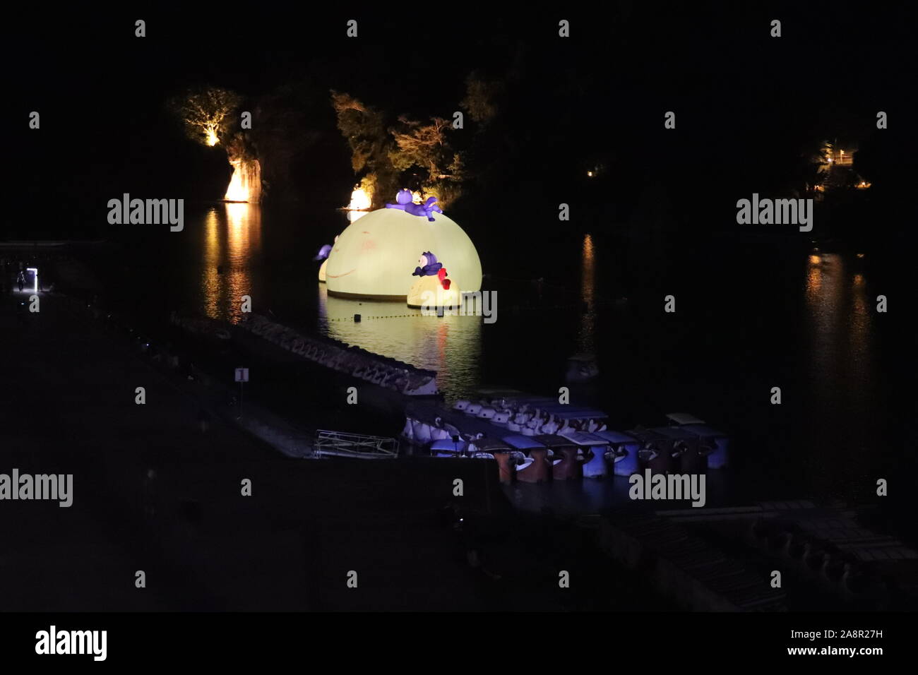 New Taipei City/Taiwan-11/07/2019: Xindian Bitan Installment art of ...