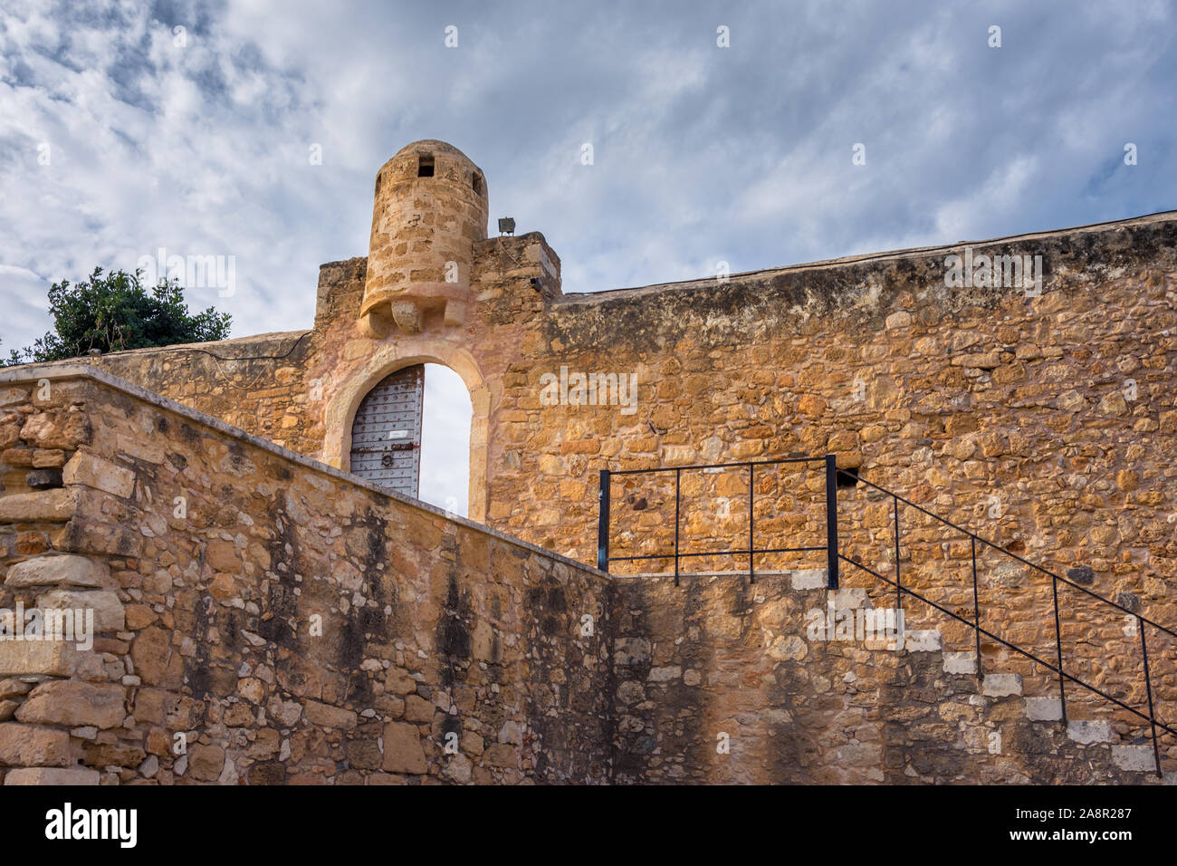 View of the historic venetian fort of Kazarma, Sitia, Crete Stock Photo ...