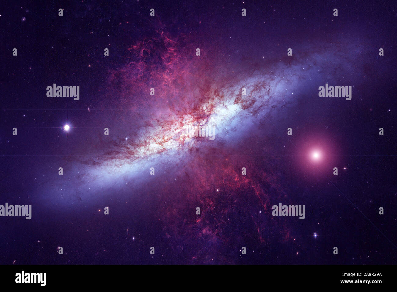 Beautiful space, with stars and galaxies, background texture. Elements ...