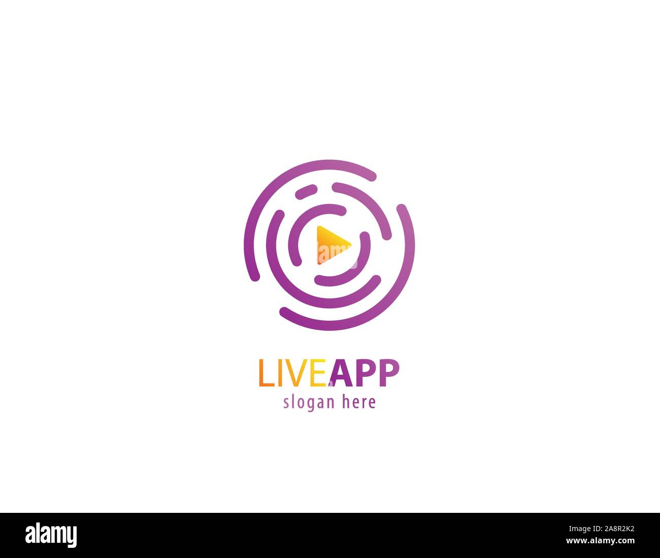 Live streaming app Stock Vector Images - Alamy