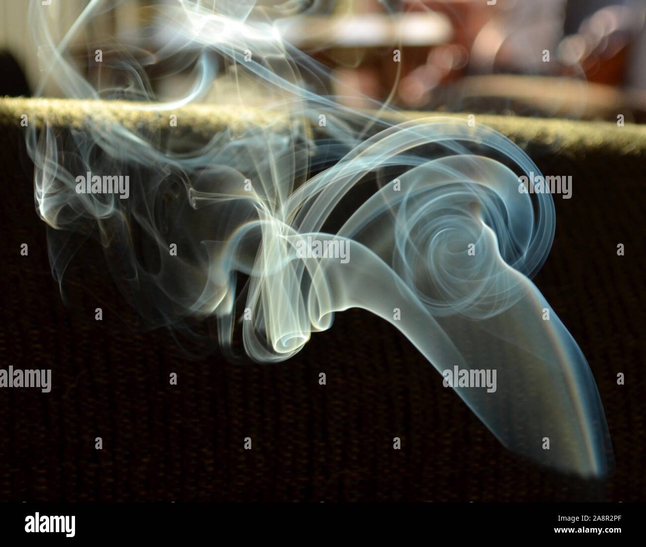 Smoke curls and ribbons hi-res stock photography and images - Alamy