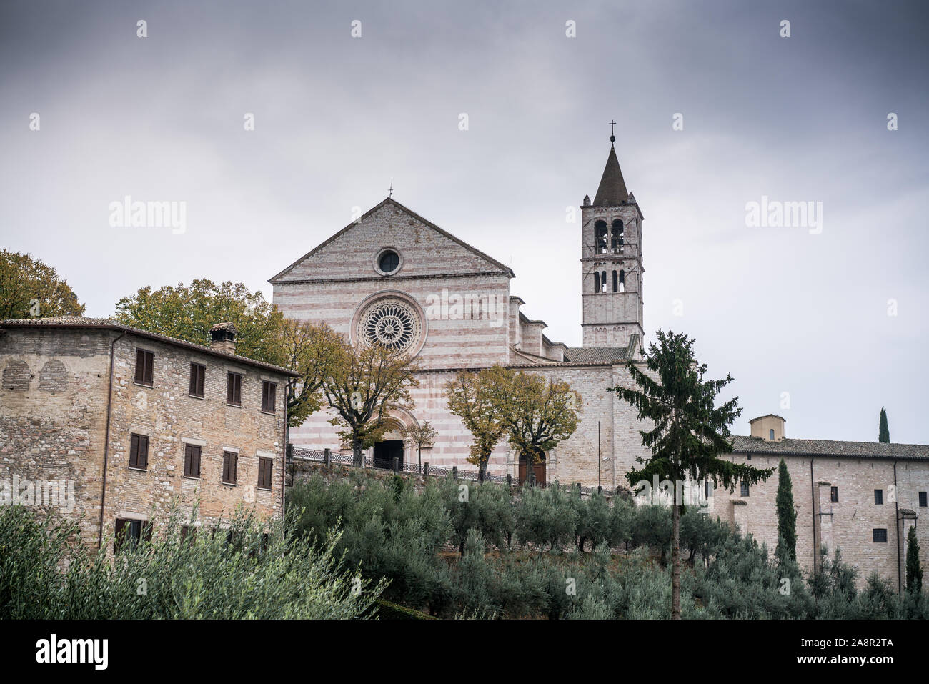 Basilica of Santa Chiara, Assisi, Umbria, Italy, Europe Stock Photo - Alamy