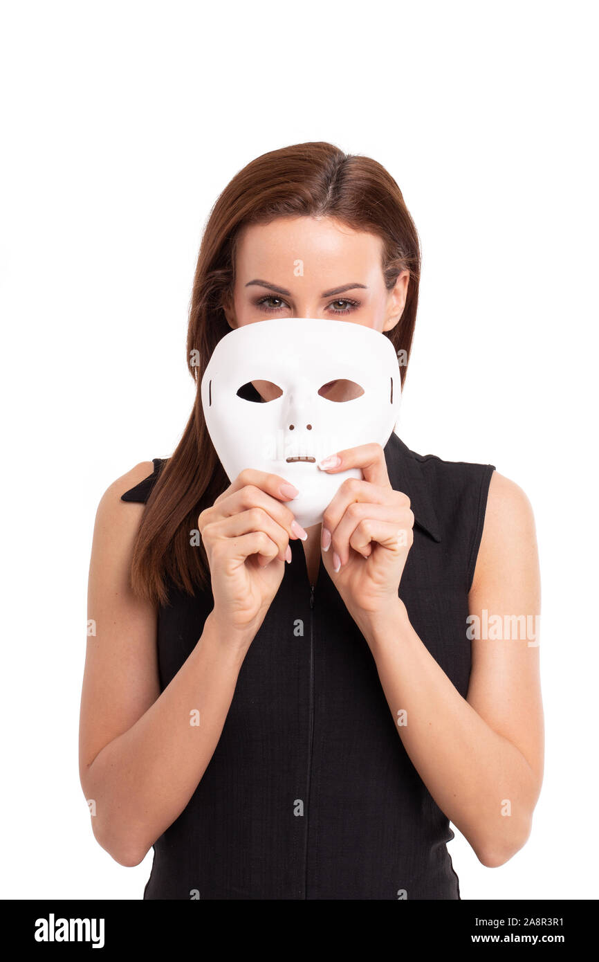 Happy mask fake hi-res stock photography and images - Alamy