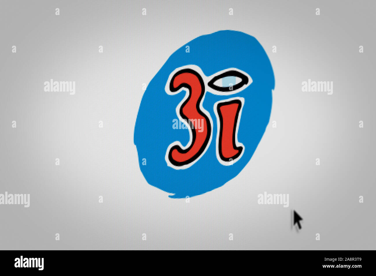 Logo of the public company 3i displayed on a computer screen in close ...