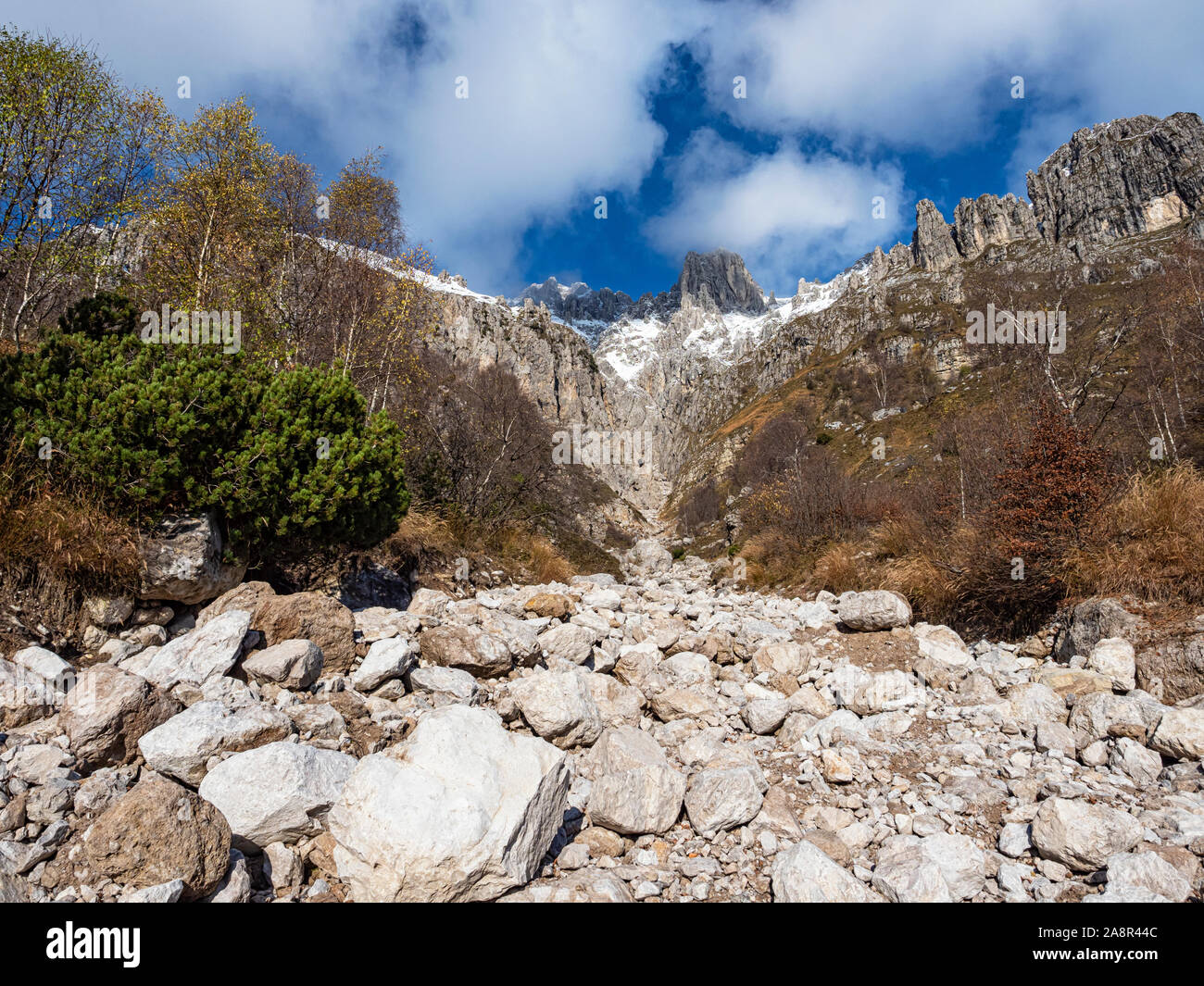 Autumn colors in the italian alps on Grigna mountain Stock Photo - Alamy