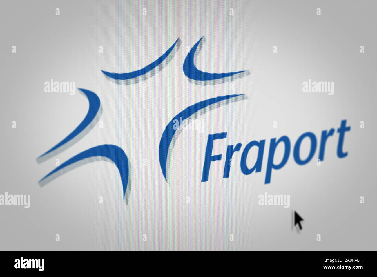 Logo of the public company Fraport displayed on a computer screen in ...