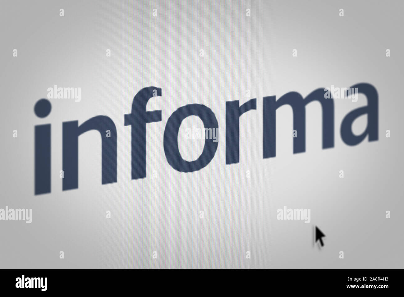 Logo of the public company Informa displayed on a computer screen in ...