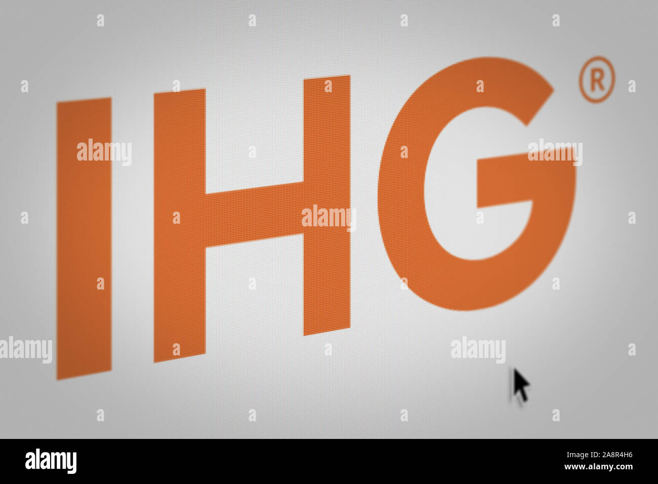 Logo of the public company InterContinental Hotels Group displayed on a ...