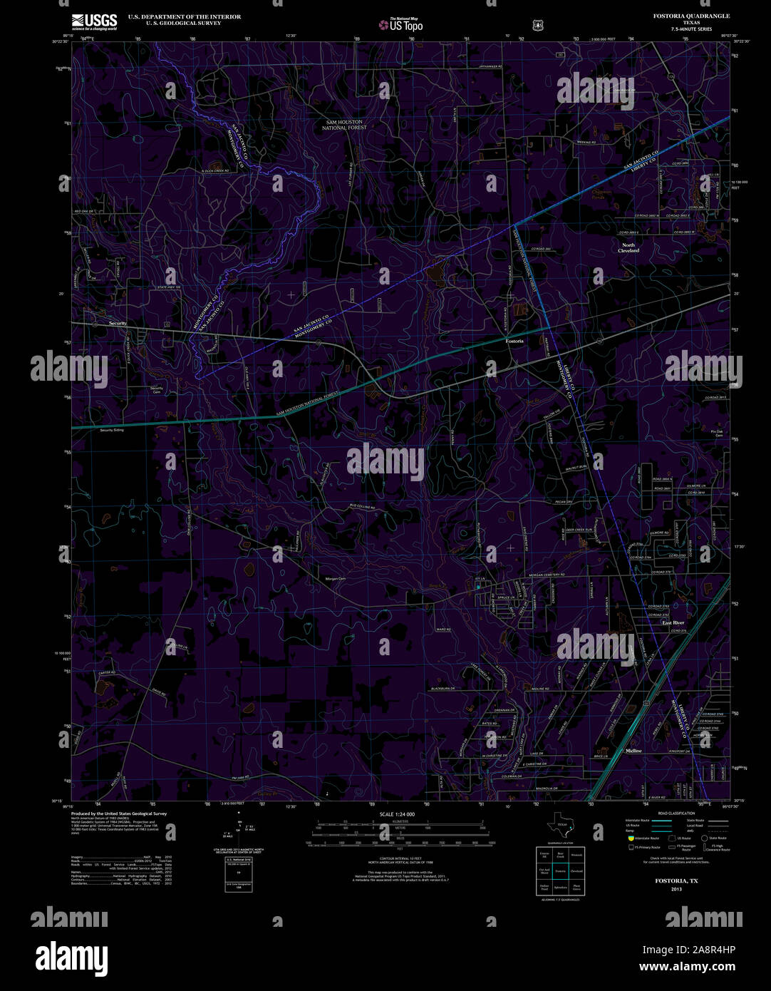 Fostoria map hi-res stock photography and images - Alamy
