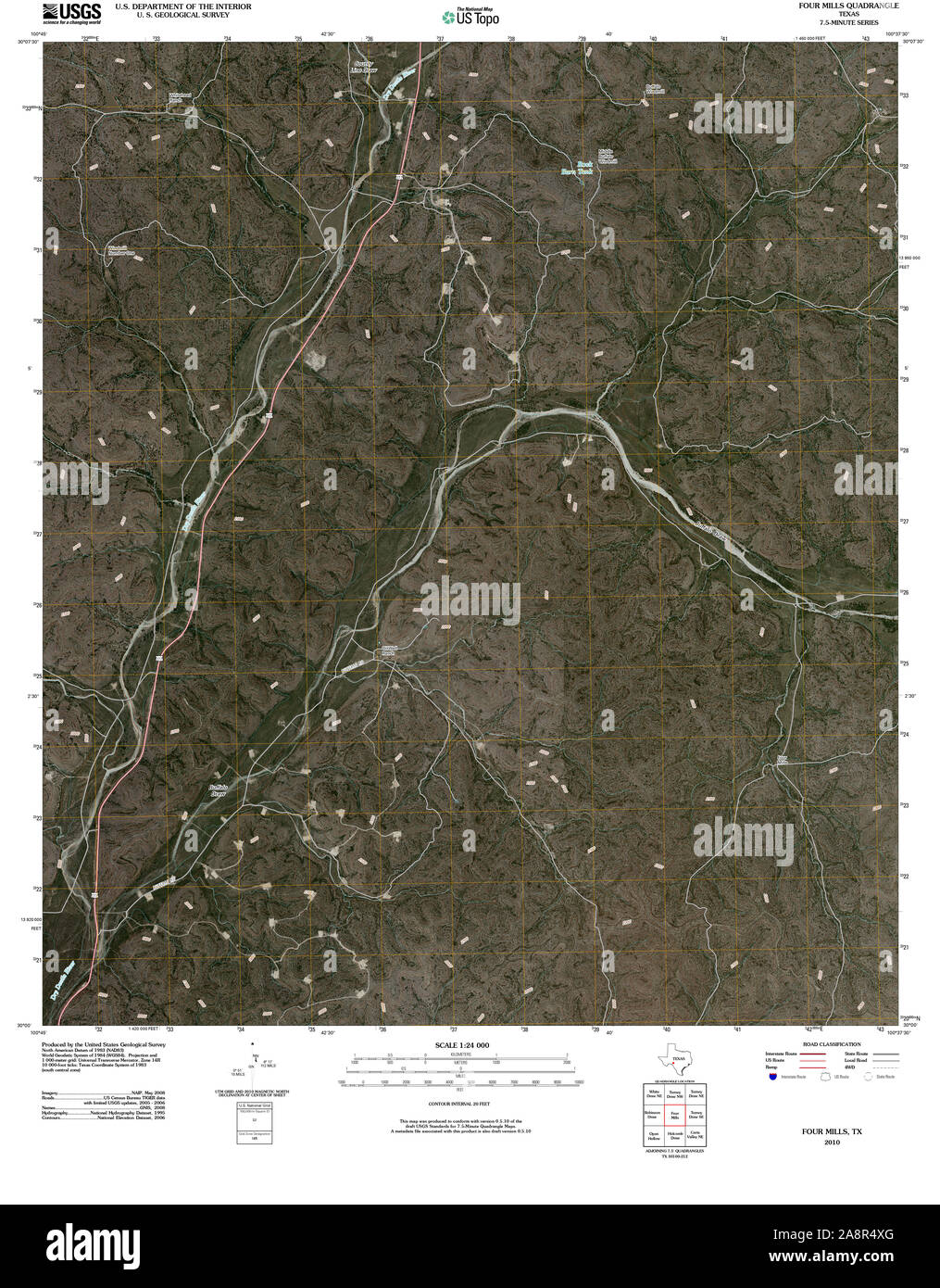 Mills texas map hi-res stock photography and images - Alamy