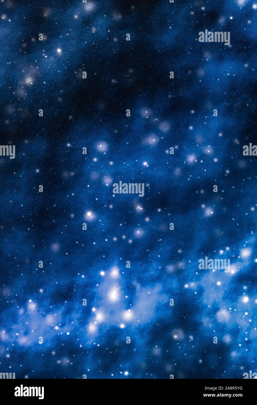 Discovery in astronomy, cosmic abstract and future technology concept ...