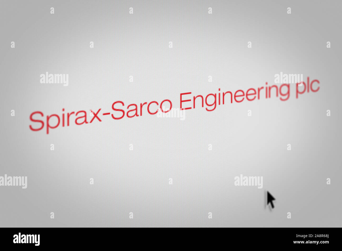 Logo of the public company Spirax-Sarco Engineering displayed on a ...