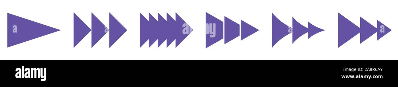 Direction arrows pointing the way Stock Vector Images - Alamy