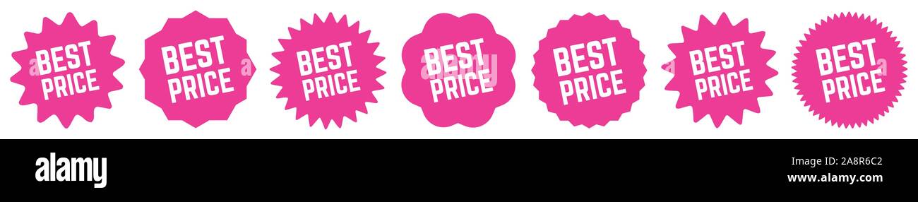 Pink price tag Stock Vector Images - Alamy