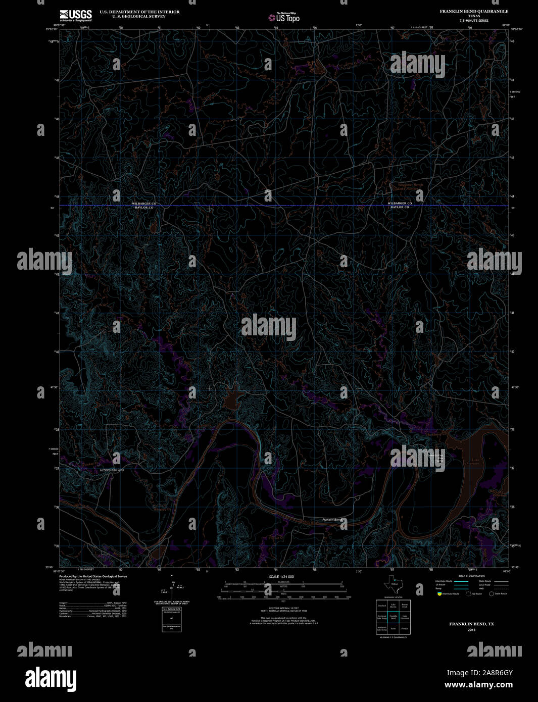 Franklin texas map hi-res stock photography and images - Alamy