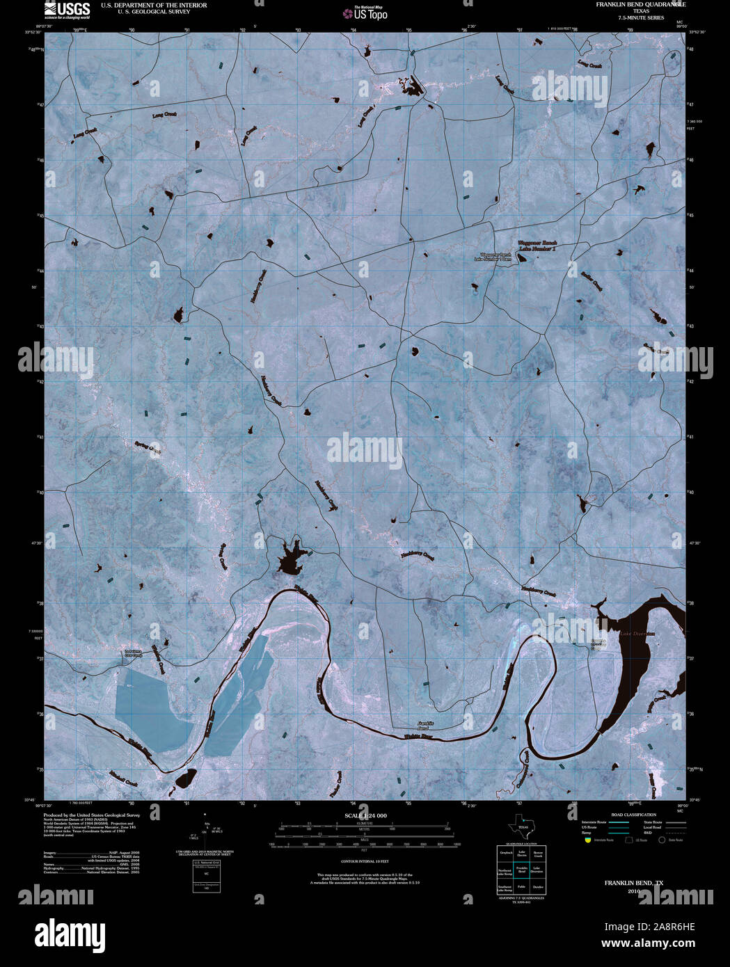 Franklin texas map hi-res stock photography and images - Alamy