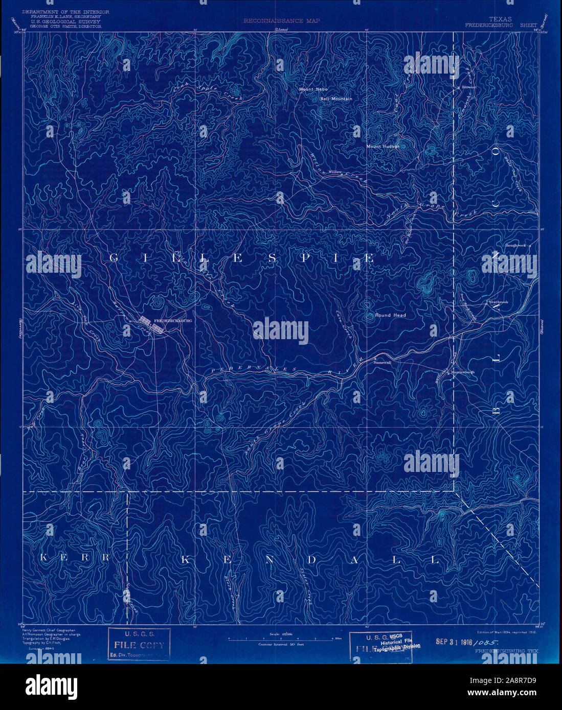 Fredericksburg texas map hi-res stock photography and images - Alamy