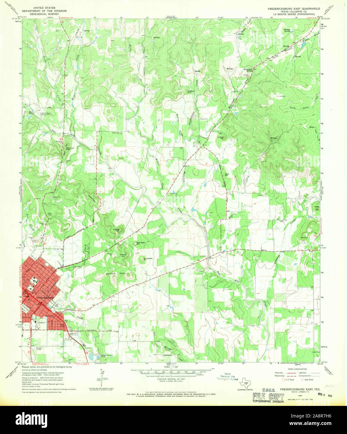 Fredericksburg texas map hi-res stock photography and images - Alamy