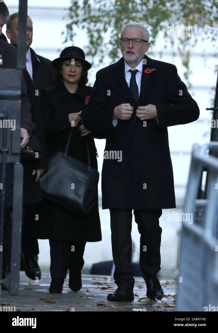 London, UK. 10th Nov, 2019. Jeremy Corbyn (Labour leader) ensures he ...