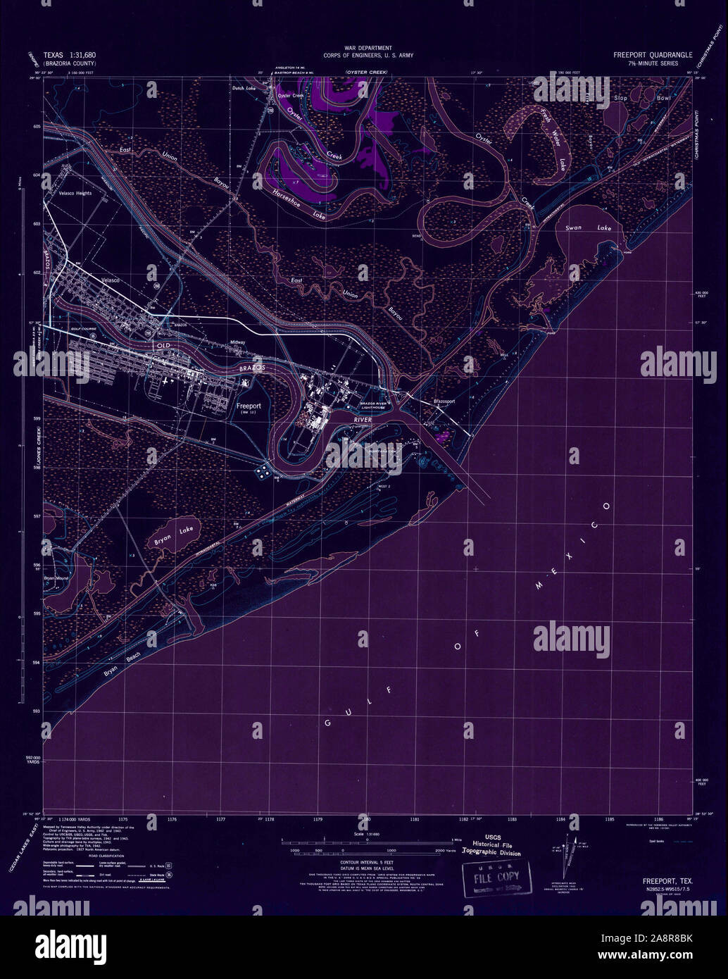 Freeport texas map hi-res stock photography and images - Alamy