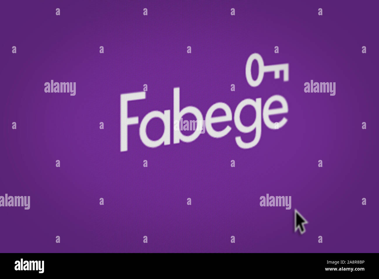 Logo of the public company Fabege displayed on a computer screen in ...