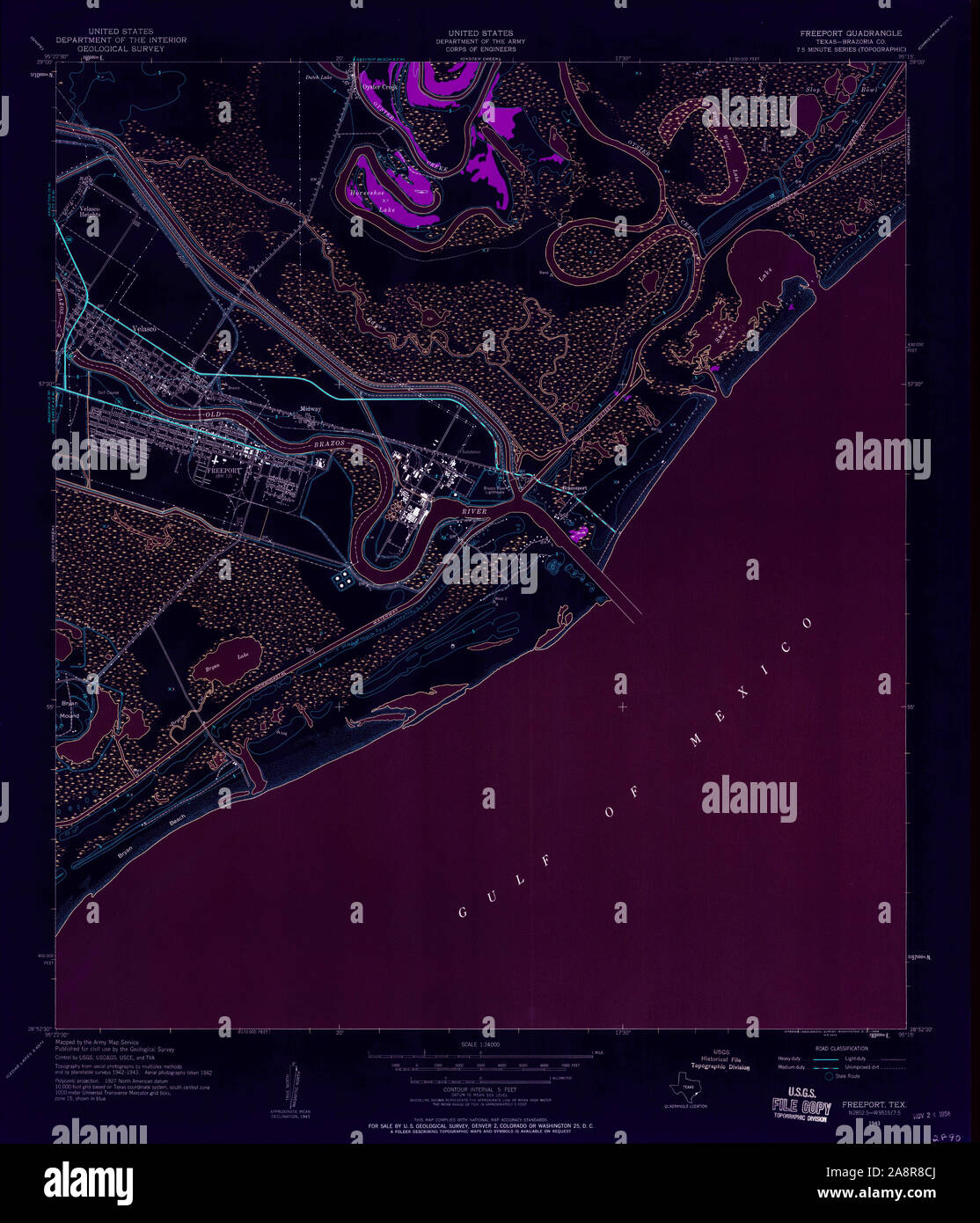 Freeport texas map hi-res stock photography and images - Alamy