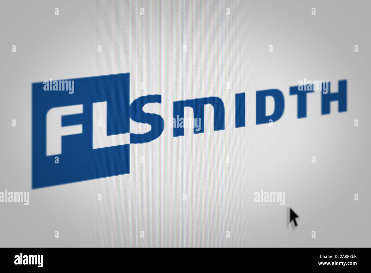 Logo of the public company FLSmidth & Co. displayed on a computer ...