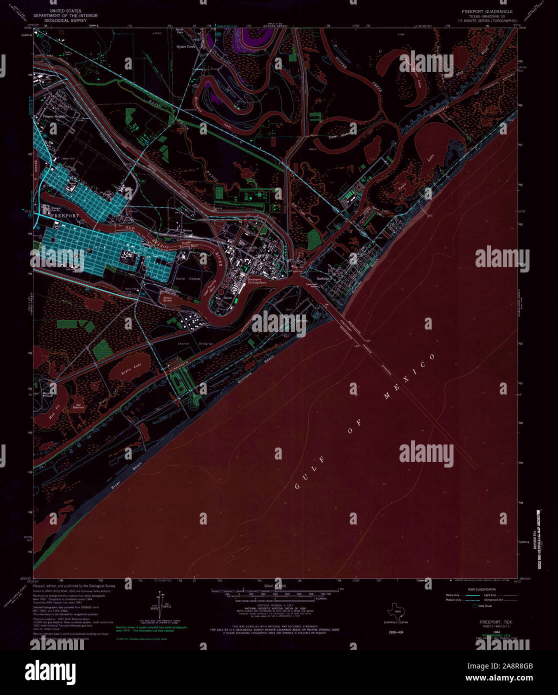 Freeport texas map hi-res stock photography and images - Alamy