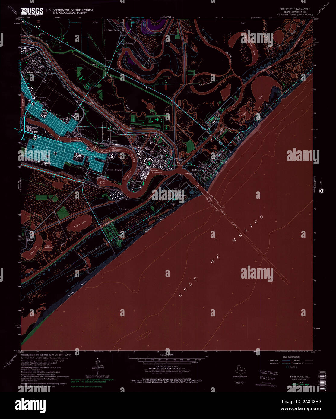 Freeport texas map hi-res stock photography and images - Alamy