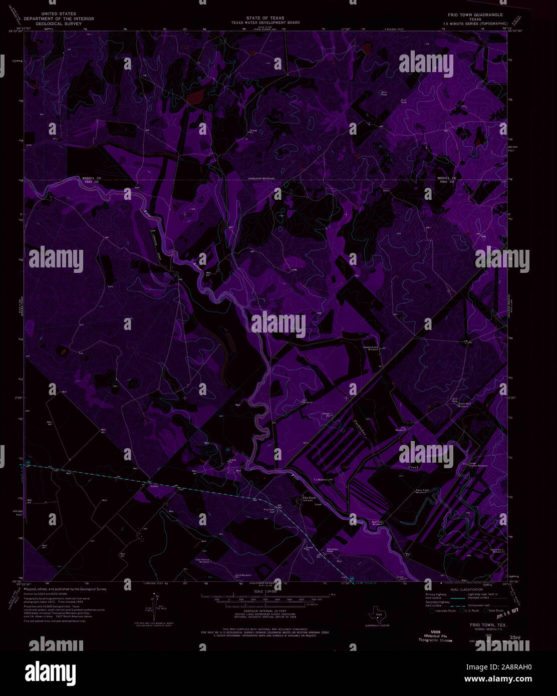 Map of frio hi-res stock photography and images - Alamy