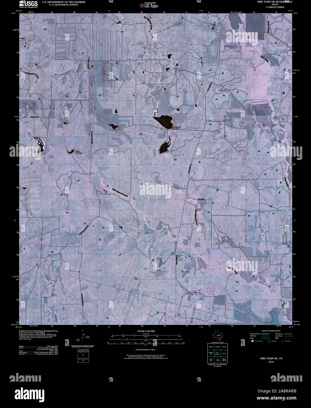 Map of frio hi-res stock photography and images - Alamy