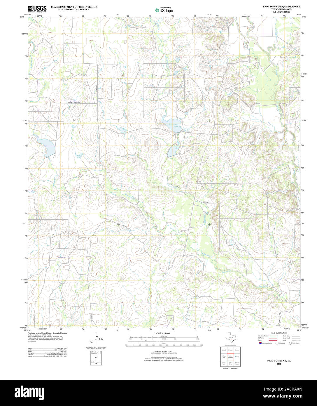 Map of frio hi-res stock photography and images - Alamy