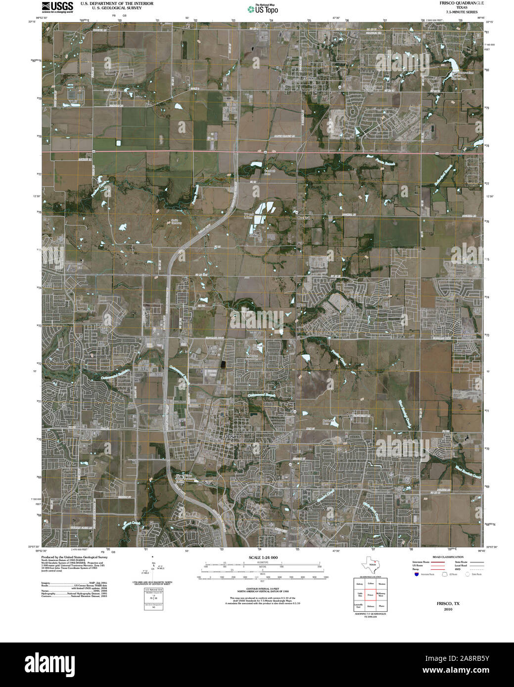 Frisco map hi-res stock photography and images - Alamy