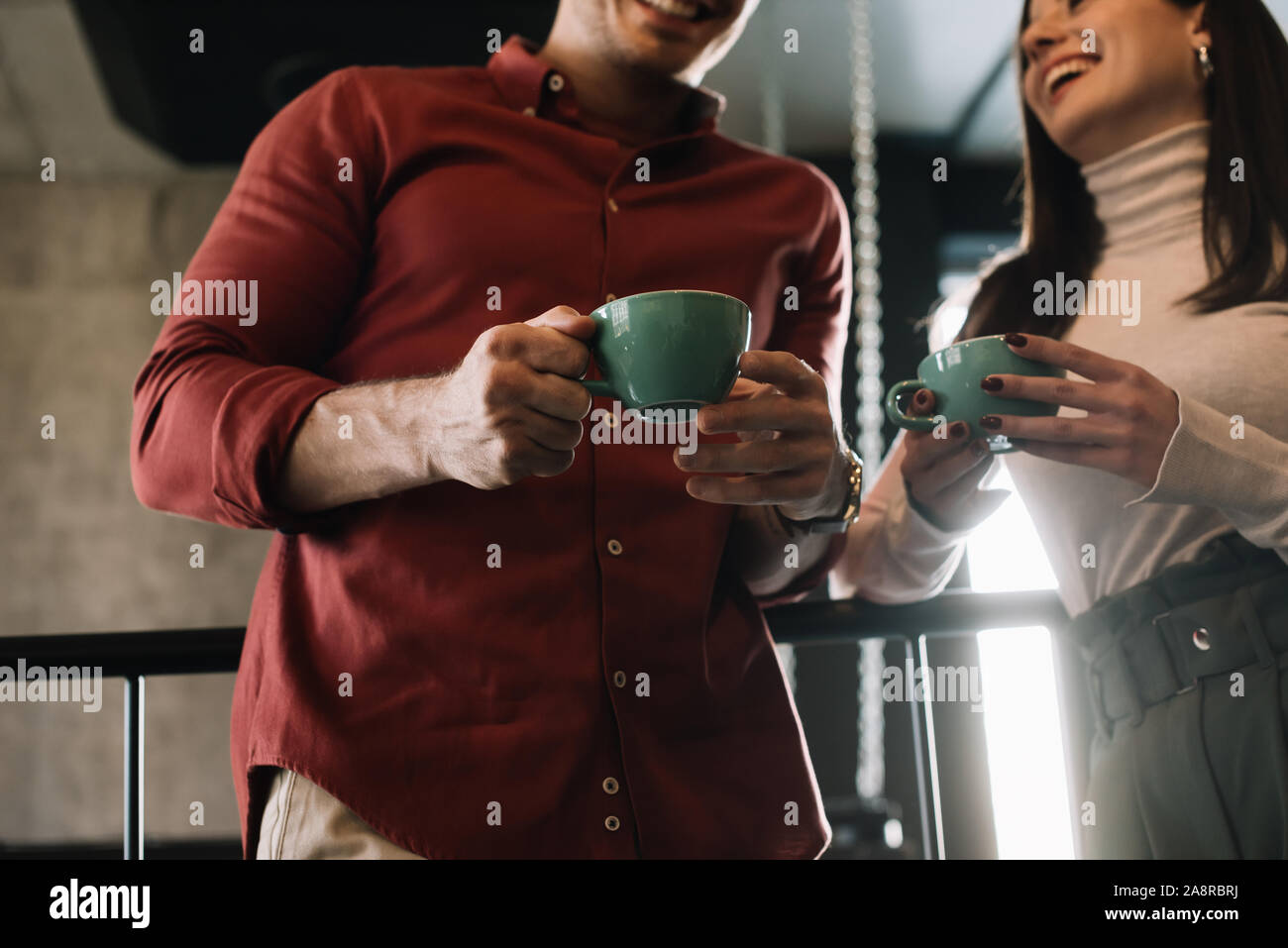 Balcony view coffee couple hi-res stock photography and images - Alamy