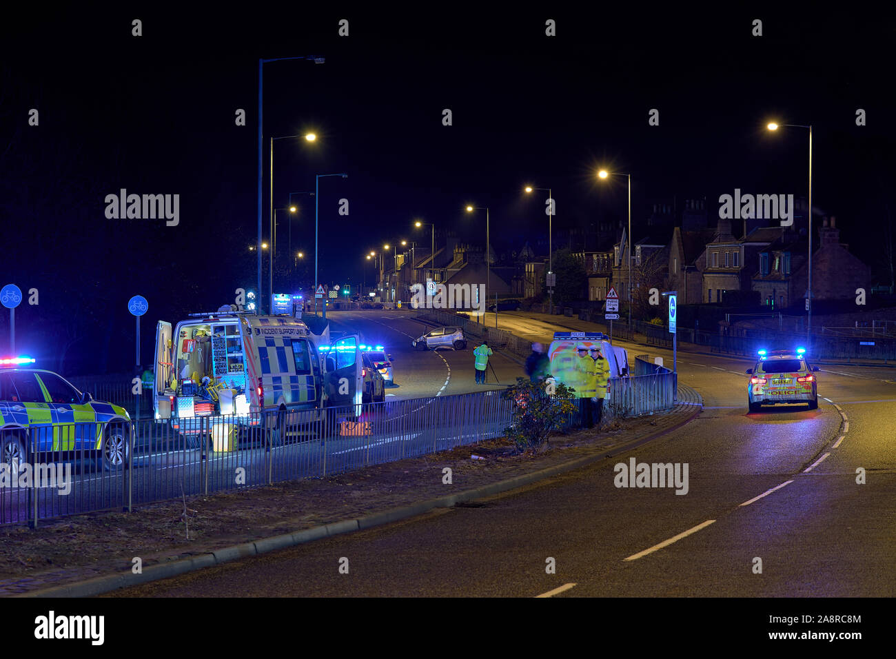 Aberdeen, Scotland, UK. 9 November 2019. A96 Inverurie Road, Bucksburn ...