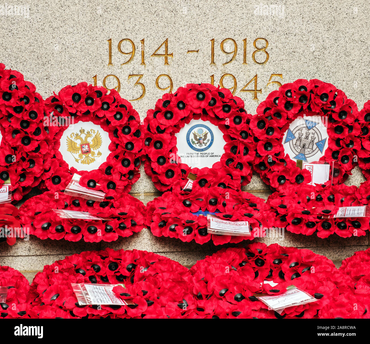 Edinburgh, Scotland, UK. 10th Nov 2019. The annual service at the Stone ...