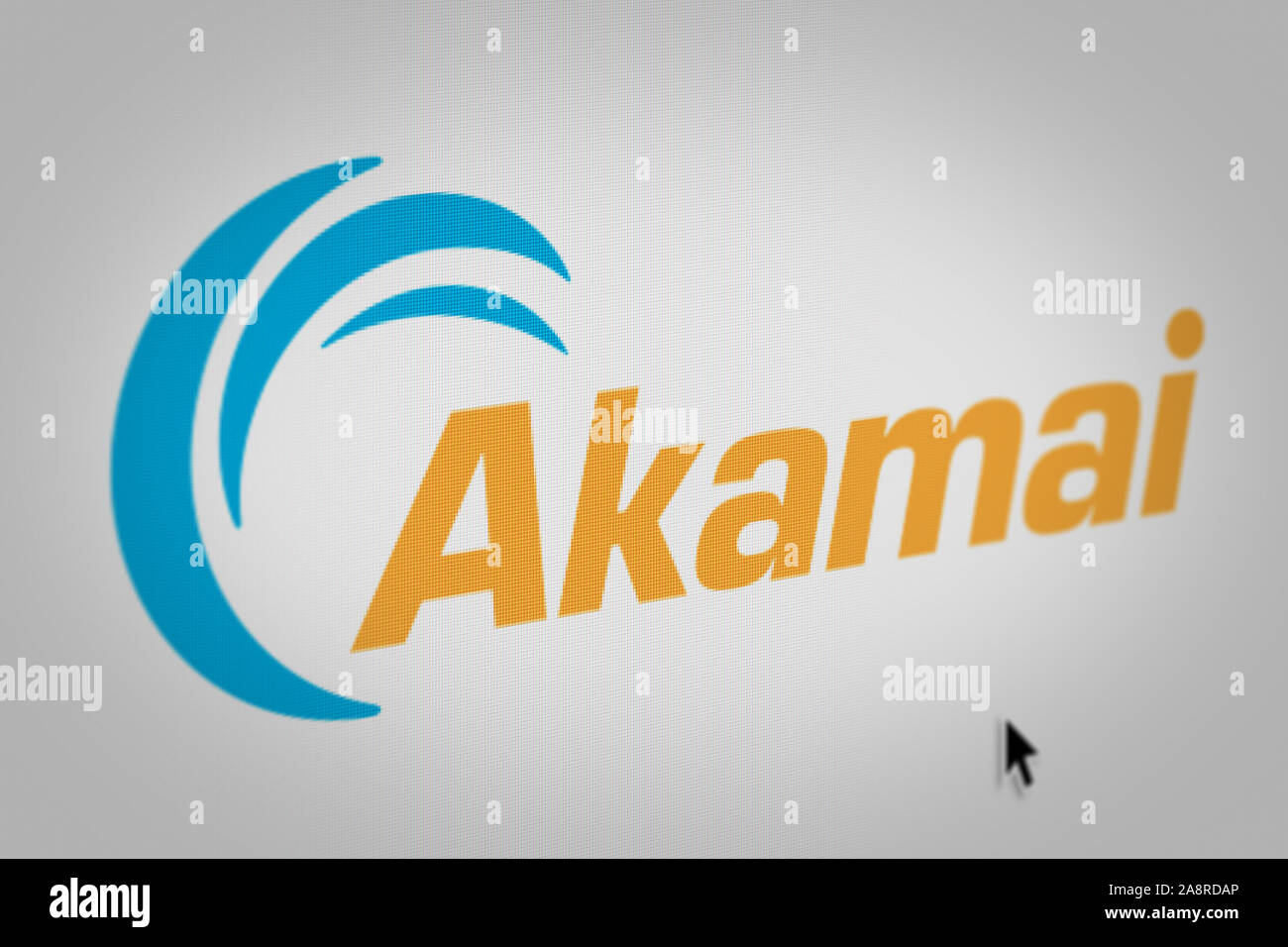 Logo of the public company Akamai Technologies Inc displayed on a ...