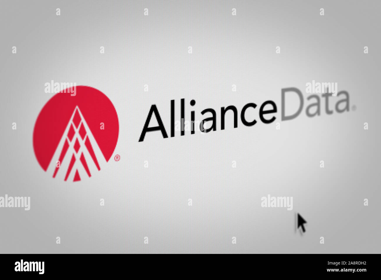 Logo of the public company Alliance Data Systems displayed on a ...