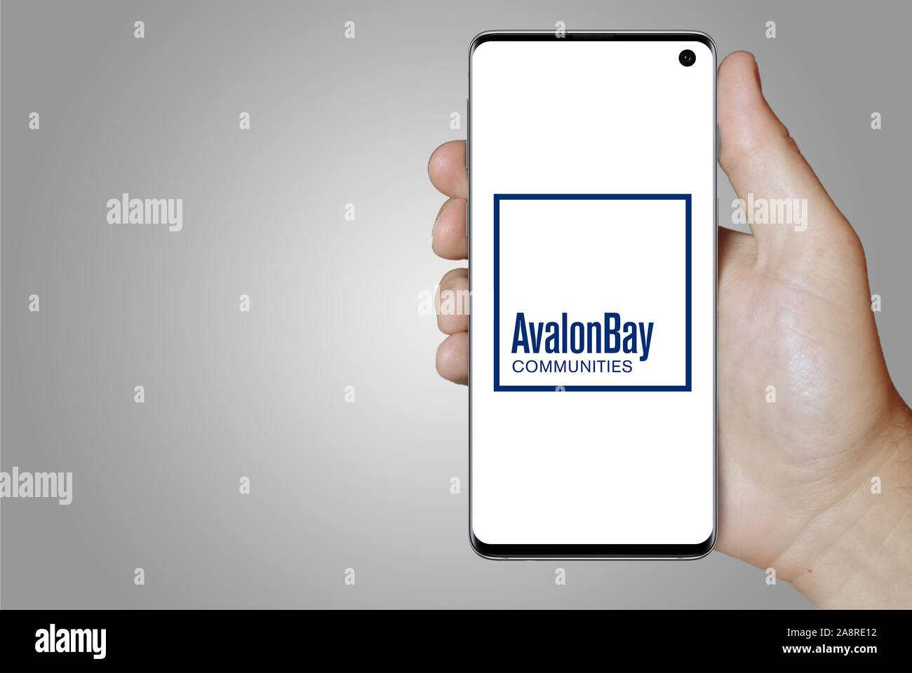 Logo of public company AvalonBay Communities, Inc. displayed on a ...