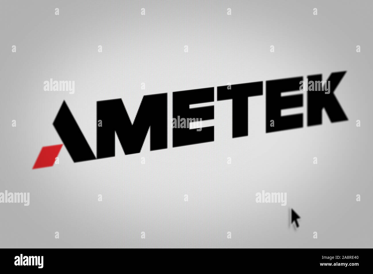 Logo of the public company AMETEK Inc displayed on a computer screen in ...