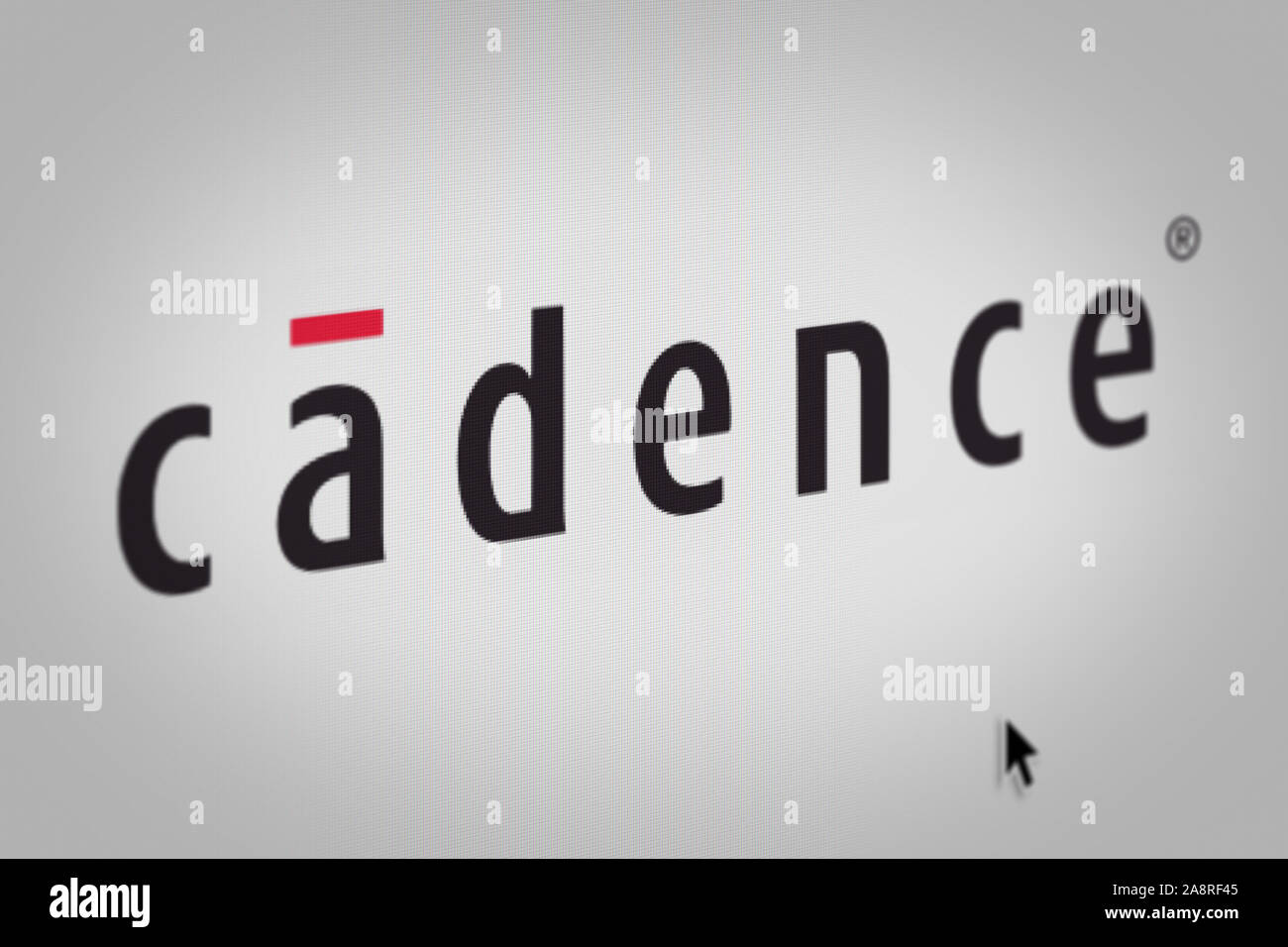 Logo of the public company Cadence Design Systems displayed on a ...