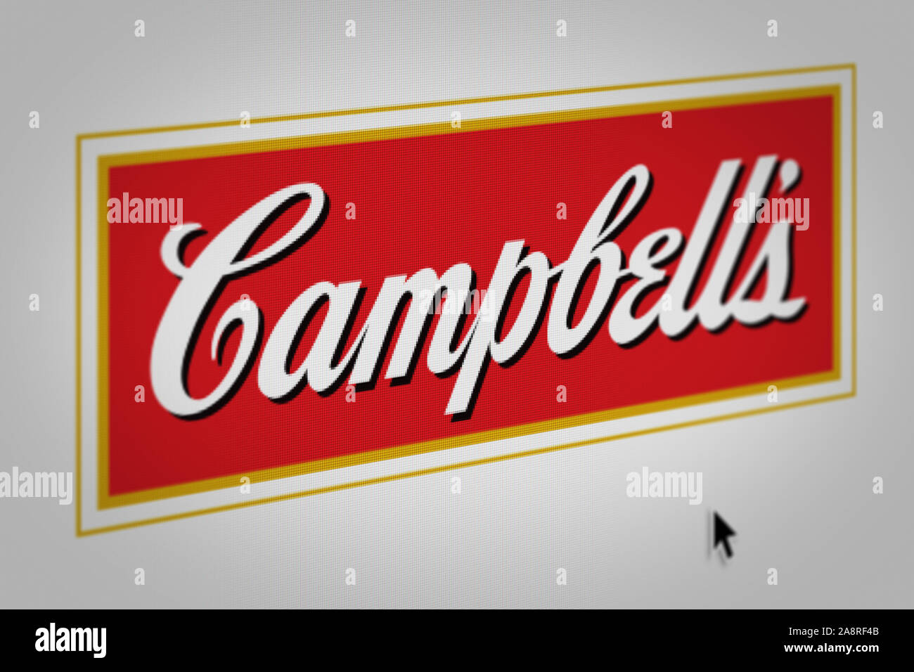 Logo of the public company Campbell Soup displayed on a computer screen ...