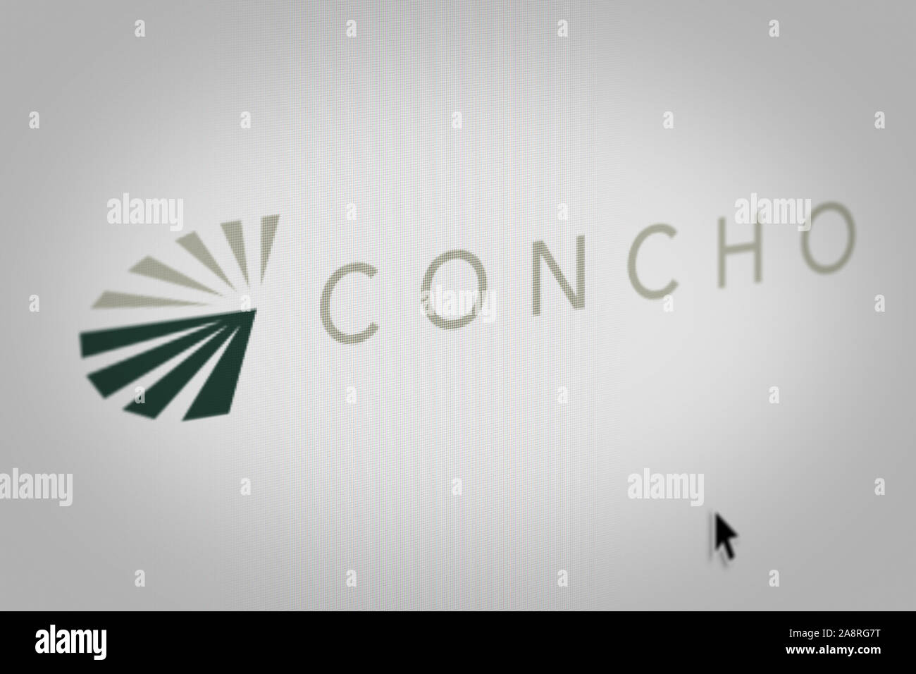 Logo of the public company Concho Resources displayed on a computer ...