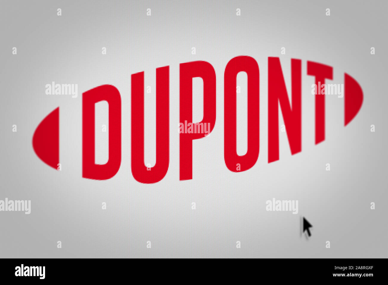 Logo of the public company DuPont de Nemours Inc displayed on a ...