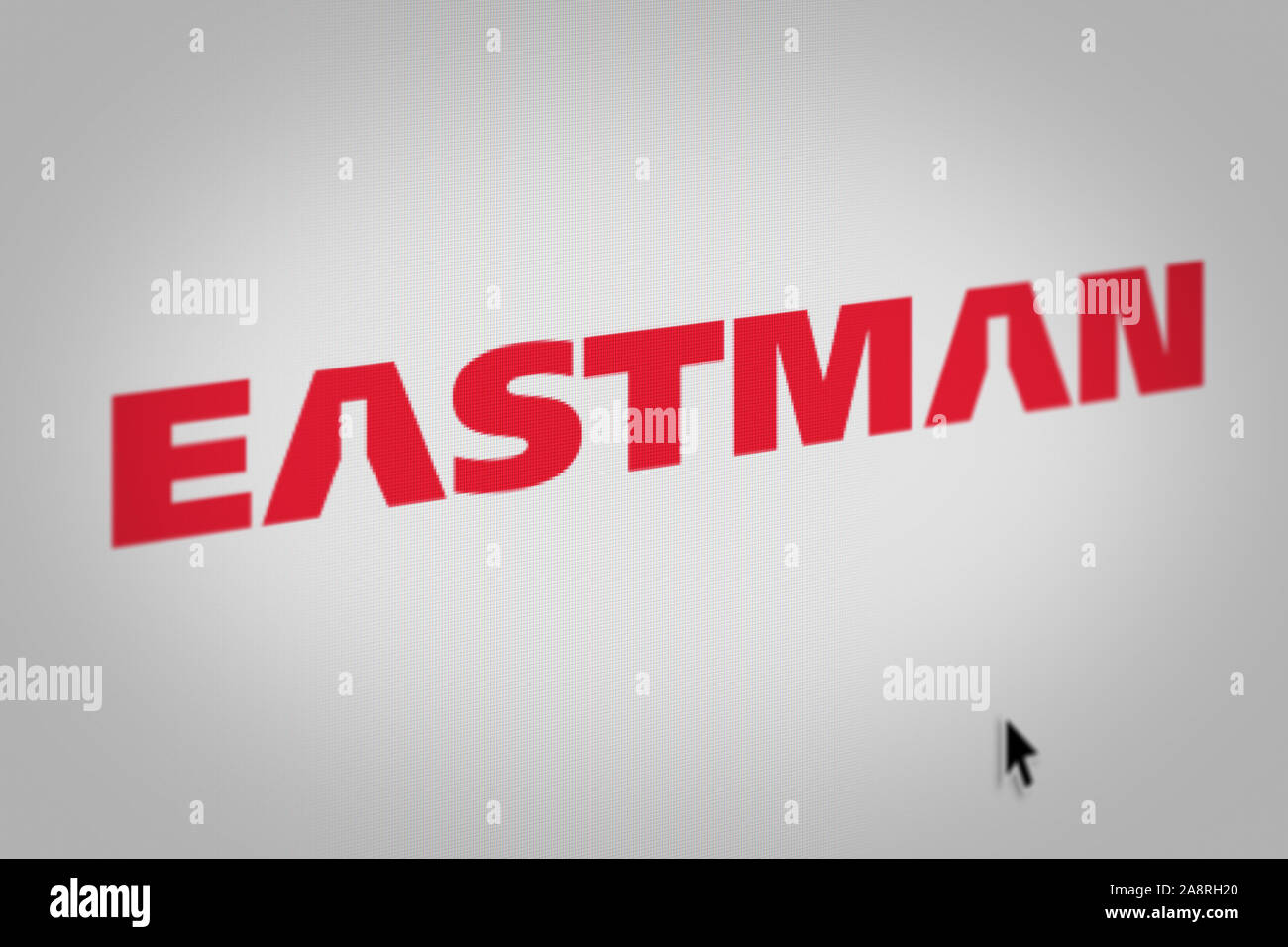 Logo of the public company Eastman Chemical displayed on a computer ...