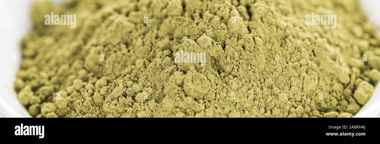 Green tea powder in hi-res stock photography and images - Alamy