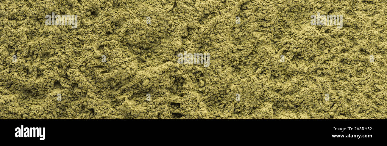 top view of green matcha tea powder Stock Photo - Alamy