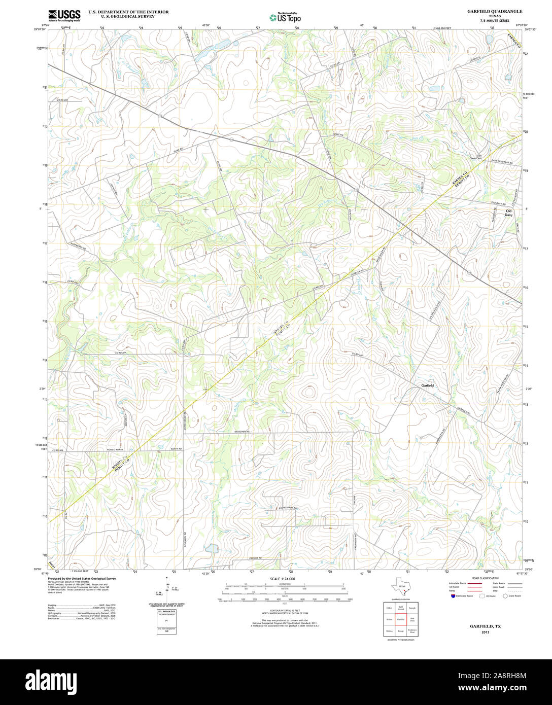 Garfield map Cut Out Stock Images & Pictures - Alamy