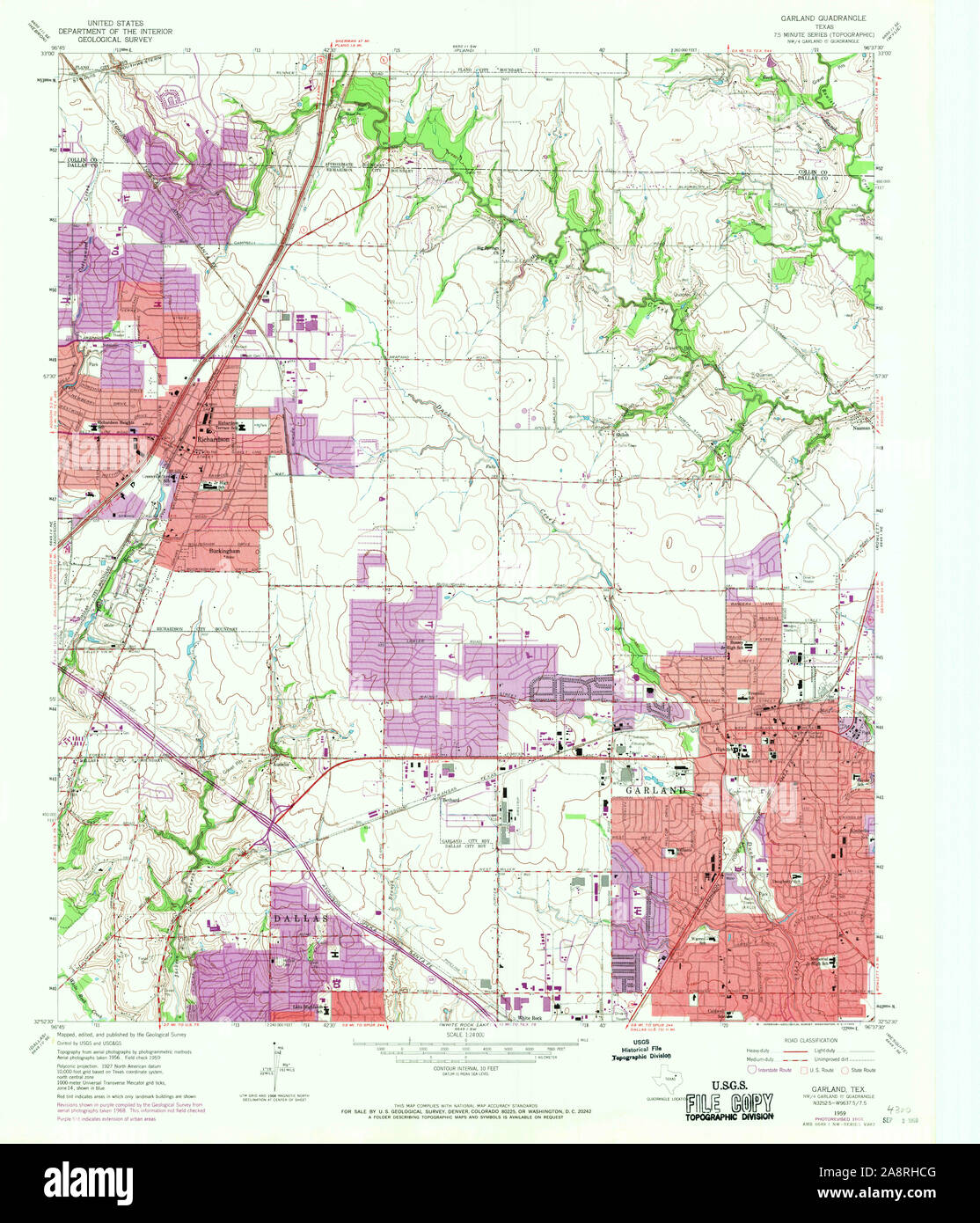 Map of garland texas hi-res stock photography and images - Alamy