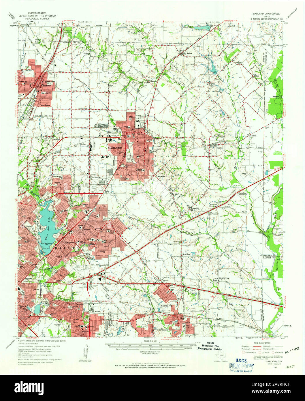 Map of garland texas hi-res stock photography and images - Alamy